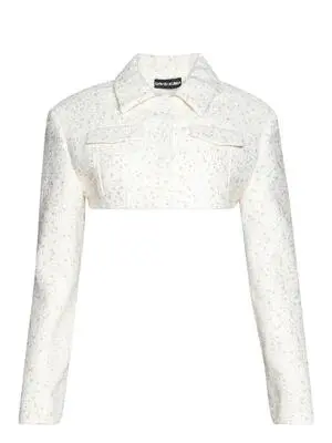 David Koma Tailored Crop Jacket - White