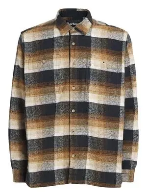 Barbour Cotton Check Woodfoot Relaxed Shirt - Black