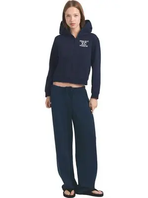 SKIMS Straight Leg Heavyweight Crepe Pants - Navy
