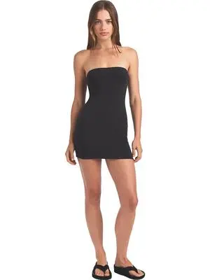 SKIMS Cotton Jersey Mini Tube Dress - Soot