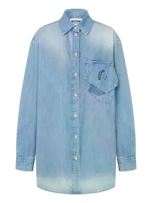 Moschino Long-sleeve Denim Shirt - Blue