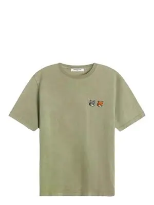 Maison Kitsuné Patch-appliqué T-shirt - Green