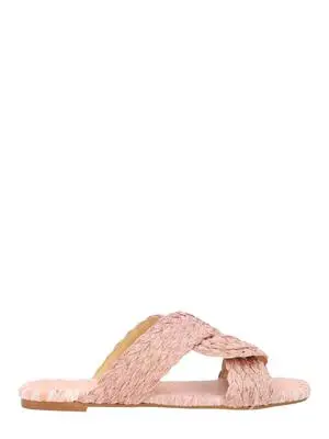 CastaÑer Padme Woven Flat Sandals - Pink