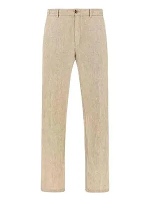 Paul & Shark Buttoned-pockets Chino Trousers - Neutrals