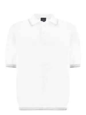 Paul & Shark Ribbed-details Polo Shirt - White
