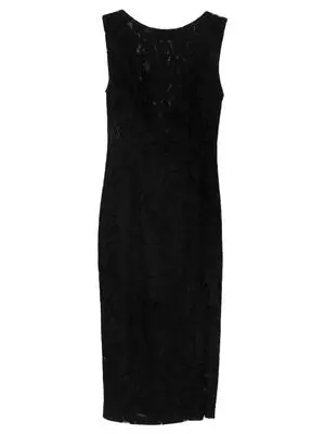 Pinko Drupa Lace Midi Dress - Black