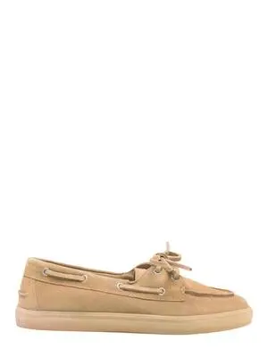 SUMMERY COPENHAGEN Suede Boat Shoes - Neutrals