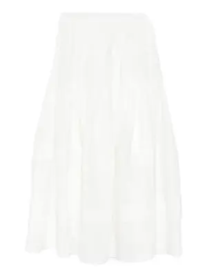 JCSOPHIE Luxor Tiered Maxi Skirt - White