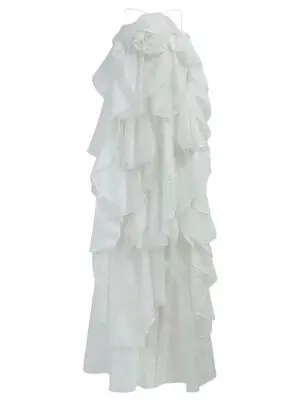 Aje Merritt Ruffled Floral Maxi Dress - White