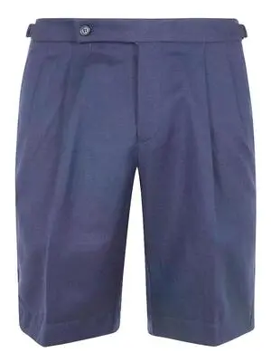 Incotex Pleated Short - Blue