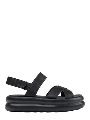 Camper Pelotas Flota Up Leather Sandals - Black