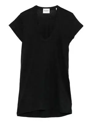 MAISON ETOILE Zankou V-neck T-shirt - Black