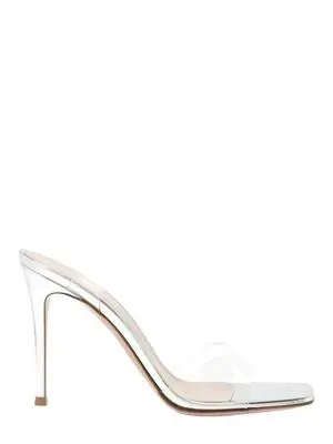 GIANVITO ROSSI Square Toe Strap Sandals - White
