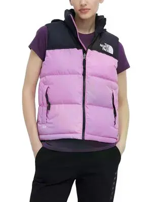 The North Face Nuptse Hooded Puffer Gilet - Pink