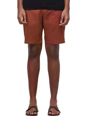 OSKLEN Linen-blend Shorts - Orange