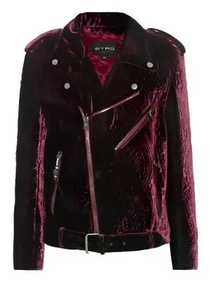 Etro Velvet Quilted Jacket - Red