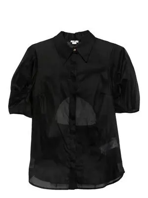 Elisabetta Franchi Puff-sleeve Shirt - Black