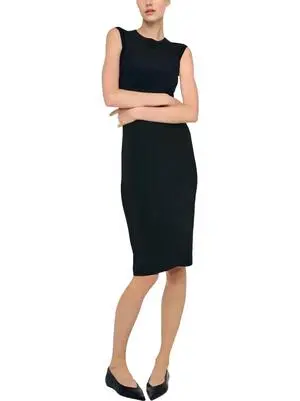 Norma Kamali Sleeveless Knee Length Dress - Black