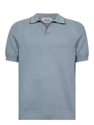 D4.0 Ribbed Trim Polo Shirt - Green