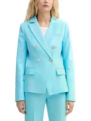 MORGAN Double-breasted Blazer - Blue