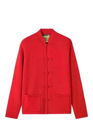 Shanghai Tang Cashmere Cardigan - Red