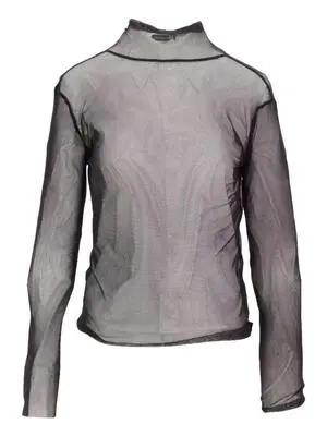 ANTIPAST Long-sleeved High-neck Top - Black