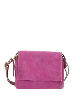 GIANNI CHIARINI Suede Crossbody Bag - Pink