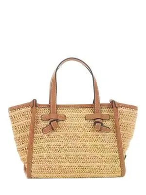 GIANNI CHIARINI Miss Marcella Woven Mini Bag - Neutrals
