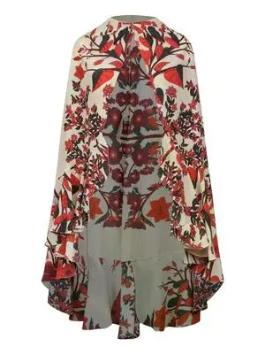 Johanna Ortiz Dream Orchard Floral-pattern Cape - Neutrals