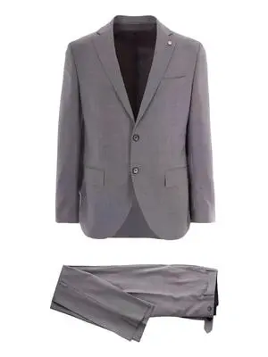 L.B.M. 1911 Button-fastening Wool Suit - Grey