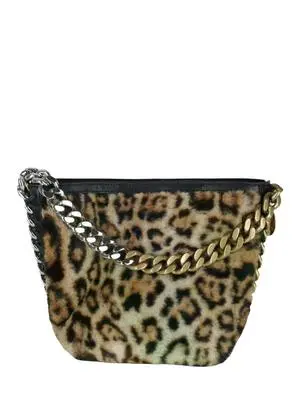 Stella McCartney Frayme Leopard-print Bucket Bag - Brown
