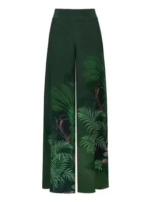 Johanna Ortiz Musical Floral-pattern Trousers - Green