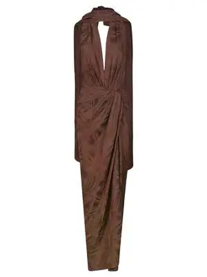 Johanna Ortiz Printed Maxi Dress - Brown