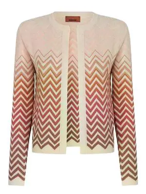 Missoni Chevron-pattern Cardigan - Neutrals