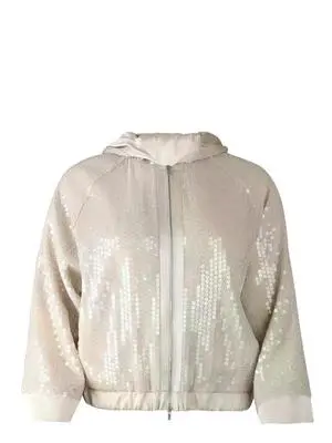 Peserico Sequin Embellished Jacket - Neutrals