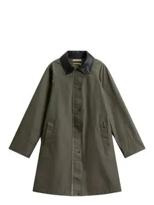 Woolrich Dundee Superwax Trench Coat - Green