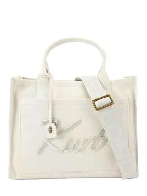 Kurt Geiger Embroidered Tote Bag - Neutrals