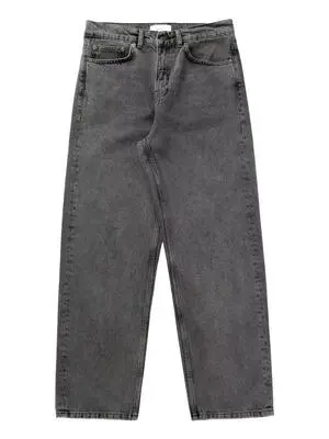 LES DEUX Belt-loop Straight Jeans - Grey