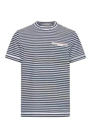 Moncler Striped T-shirt - Blue