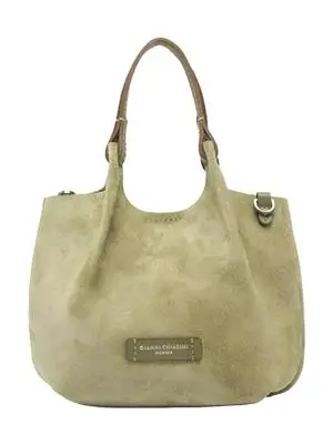 GIANNI CHIARINI Logo-Plaque Tote Bag Green
