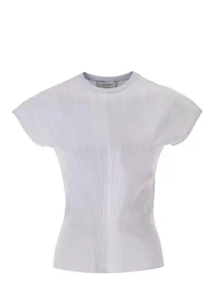 Sportmax Ribbed Radial Pattern Jumper - Purple