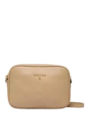 Patrizia Pepe Logo-plaque Crossbody Bag - Neutrals