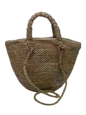 IBELIV Arona Raffia Tote Bag - Brown