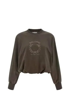 Brunello Cucinelli Curled Sweatshirt - Brown