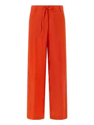 NUDE Drawstring Trousers - Orange