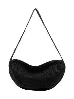 IBELIV Raffia Shoulder Bag - Black