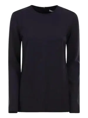 Max Mara Slim Zip Top - Blue