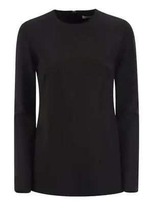Max Mara Zip-fastening Blouse - Black
