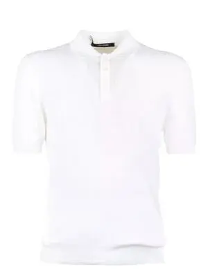 TAGLIATORE Textured Polo Shirt