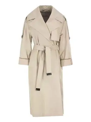 Max Mara Belted Trench Coat - Neutrals